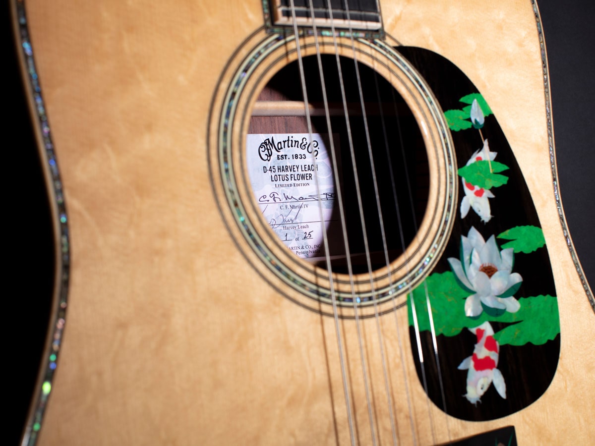 Martin D-45 HARVEY LEACH LOTUS FLOWER | 著名インレイアーティストハービー・リーチ氏とのコラボレーション ...