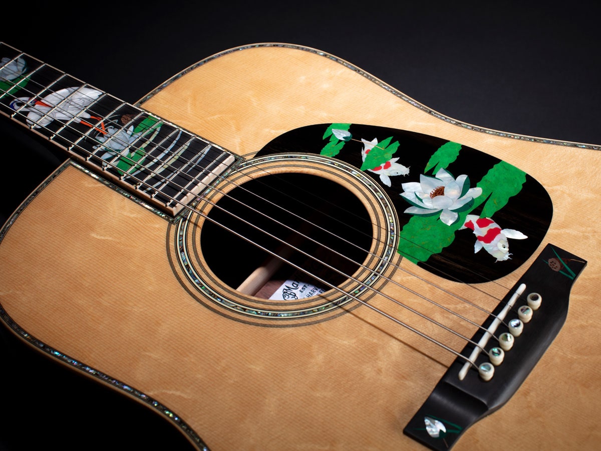 Martin D-45 HARVEY LEACH LOTUS FLOWER | 著名インレイアーティストハービー・リーチ氏とのコラボレーション ...