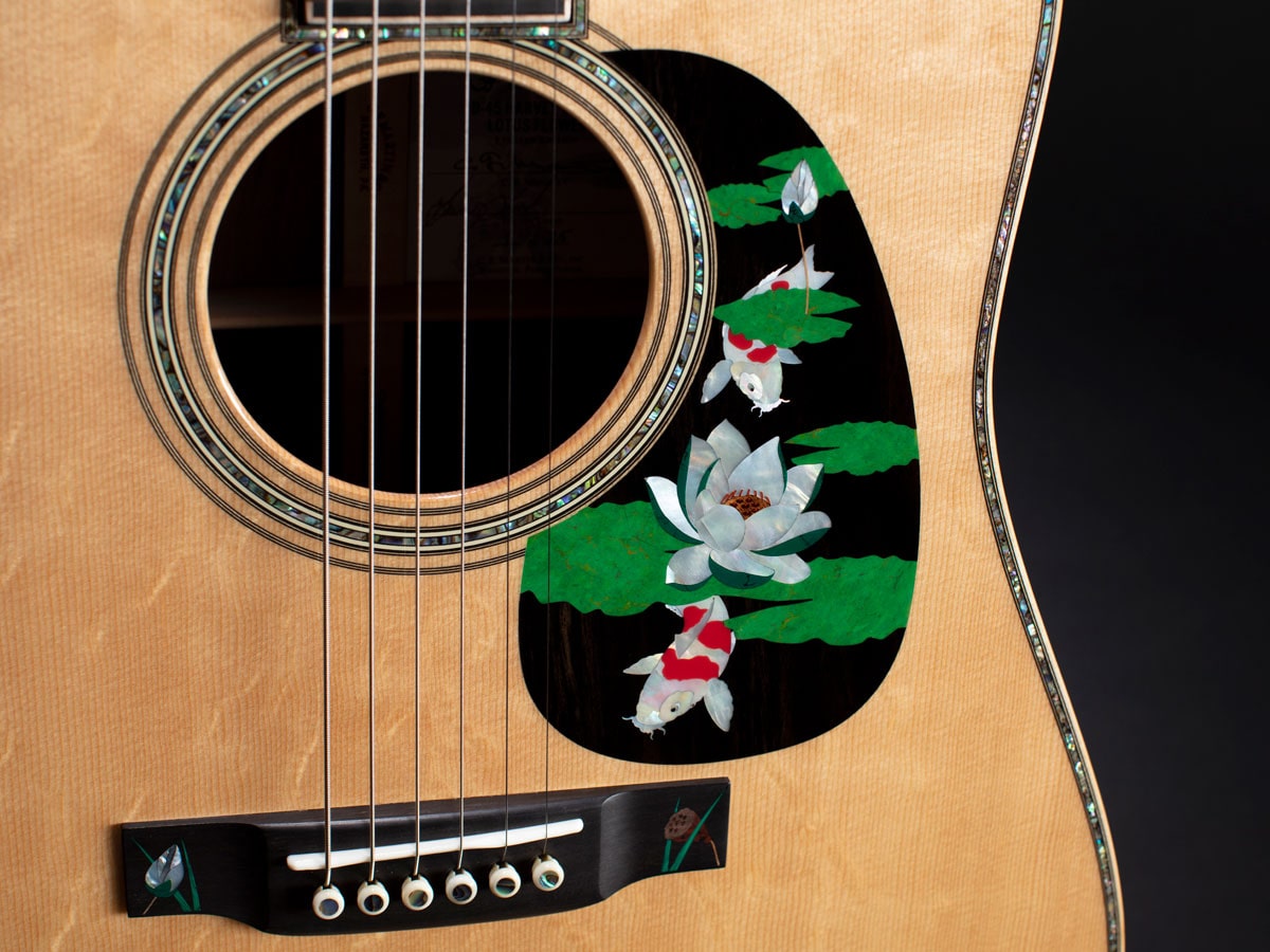 Martin D-45 HARVEY LEACH LOTUS FLOWER | 著名インレイアーティストハービー・リーチ氏とのコラボレーション ...